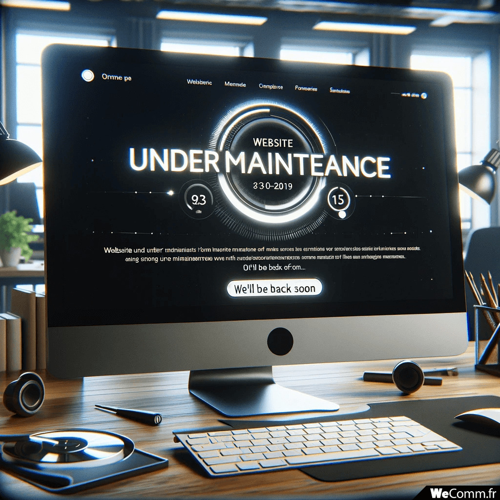 Page de Maintenance site web : 25 exemples
