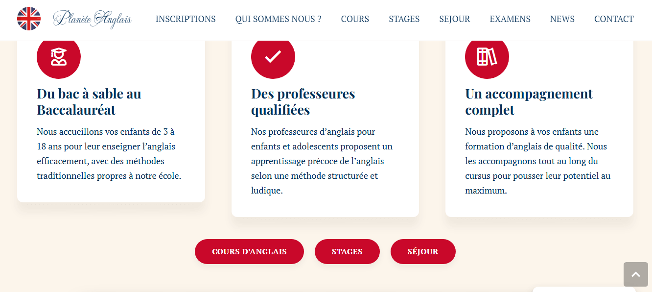 Planète Anglais: Refonte, référencement, identité (audio)visuelle - WeComm