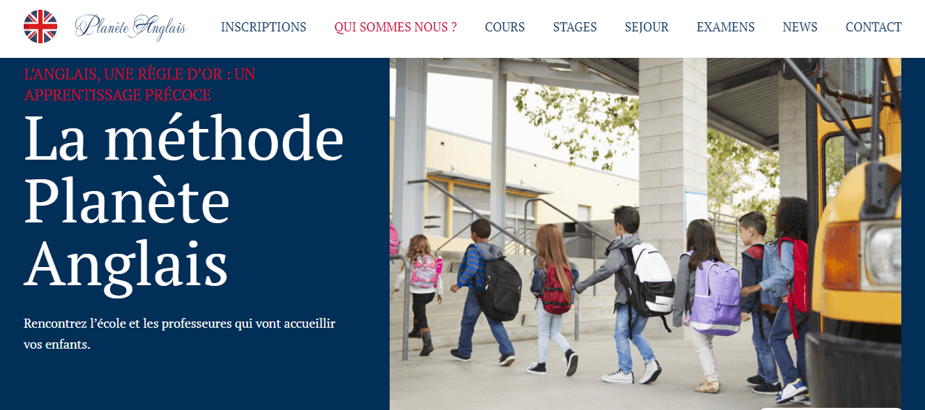 Planète Anglais: Refonte, référencement, identité (audio)visuelle - WeComm