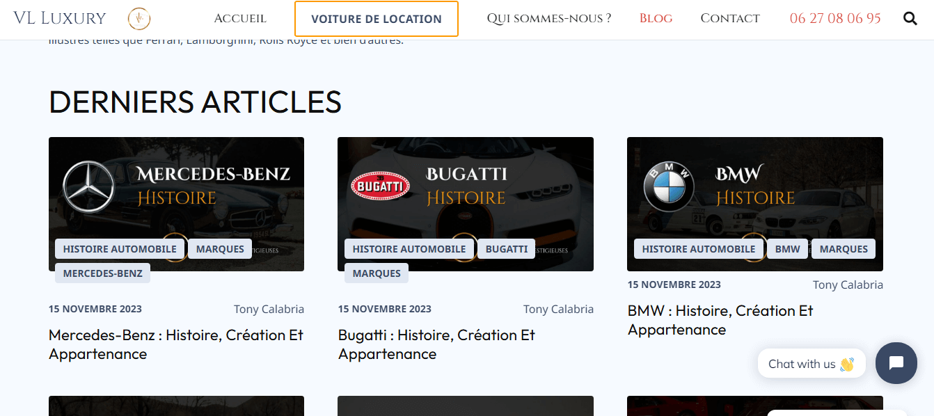 VL Luxury: Refonte, référencement, identité (audio)visuelle - WeComm